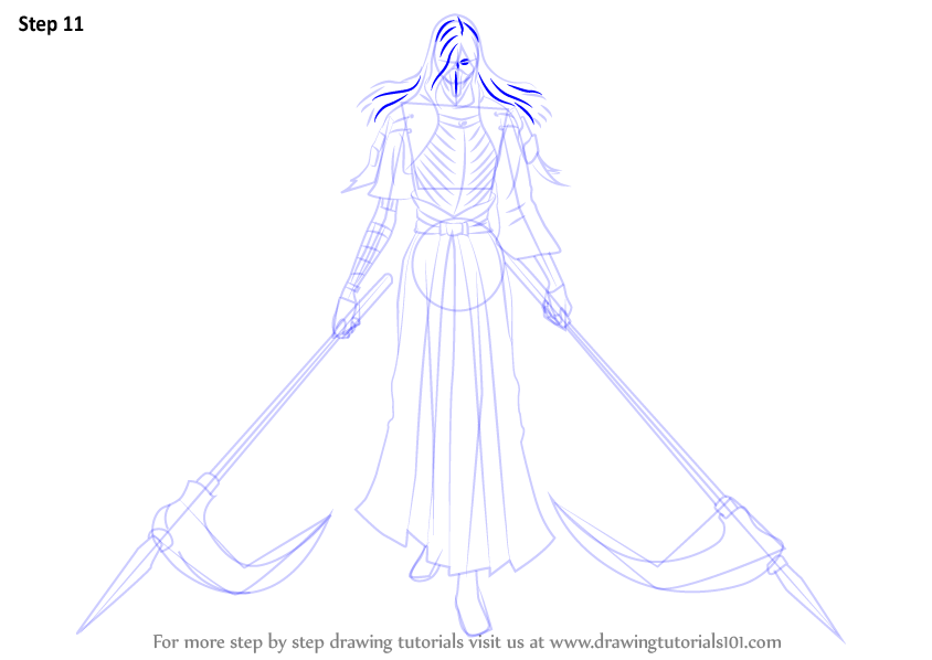 How to Draw Tenkai from Sengoku BASARA (Sengoku BASARA) Step by Step ...
