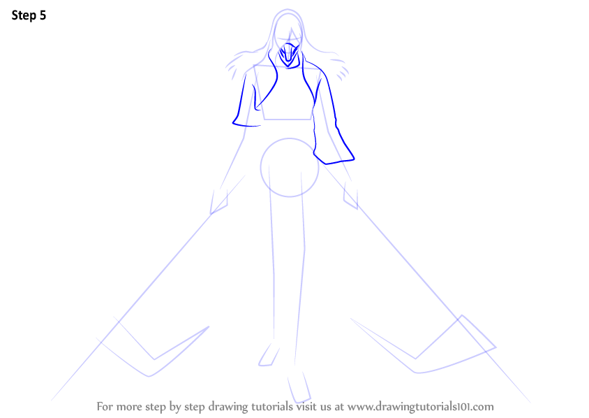 How to Draw Tenkai from Sengoku BASARA (Sengoku BASARA) Step by Step ...