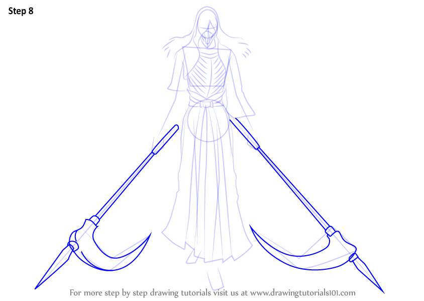 How to Draw Tenkai from Sengoku BASARA (Sengoku BASARA) Step by Step ...