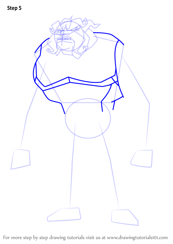 How to Draw Muggshot from Sly Cooper (Sly Cooper) Step by Step ...