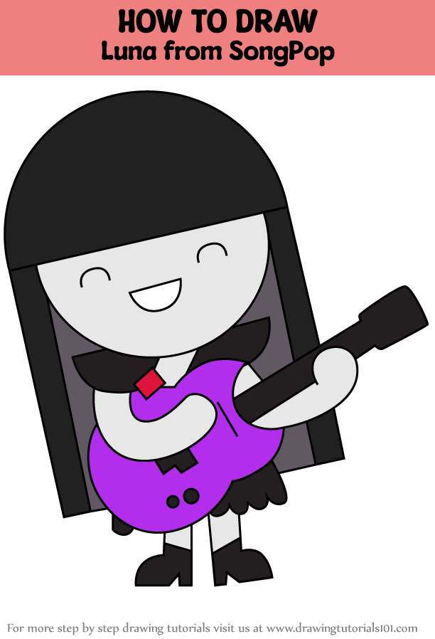 How to Draw Luna from SongPop (SongPop) Step by Step ...