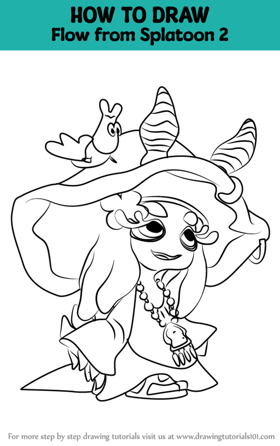 How to Draw Flow from Splatoon 2 (Splatoon 2) Step by Step ...