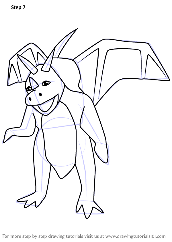 How to Draw Asher from Spyro (Spyro) Step by Step | DrawingTutorials101.com