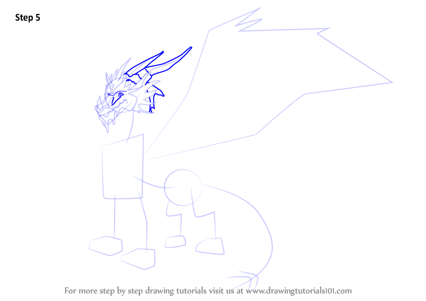 How to Draw Cyril from Spyro (Spyro) Step by Step | DrawingTutorials101.com