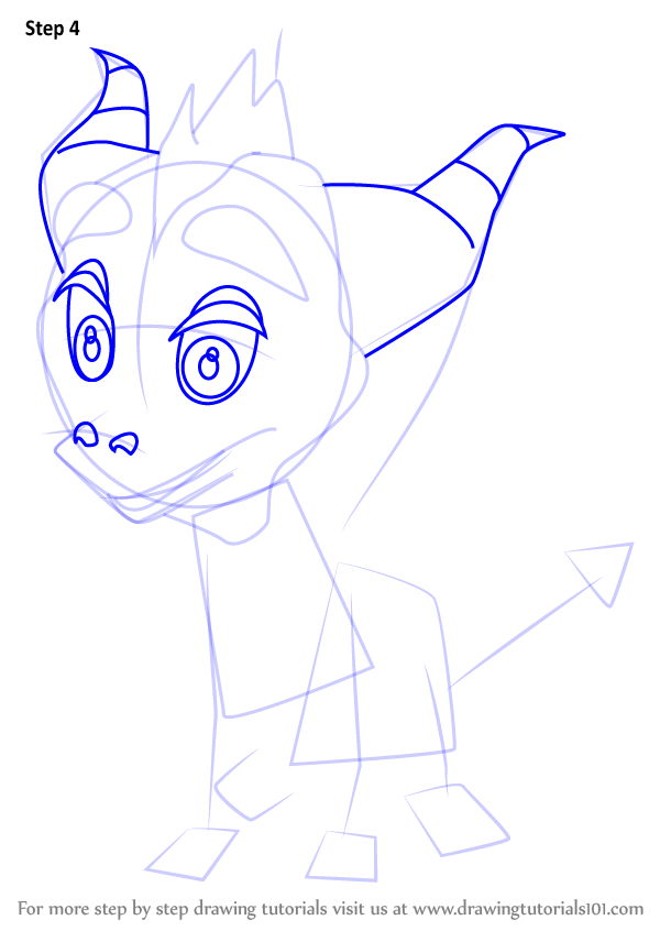 How to Draw Ember from Spyro (Spyro) Step by Step | DrawingTutorials101.com