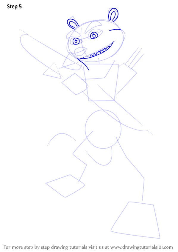 How to Draw Hunter the Cheetah from Spyro (Spyro) Step by Step ...