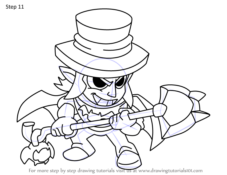 How to Draw Mortis from Squad Busters (Squad Busters) Step by Step ...