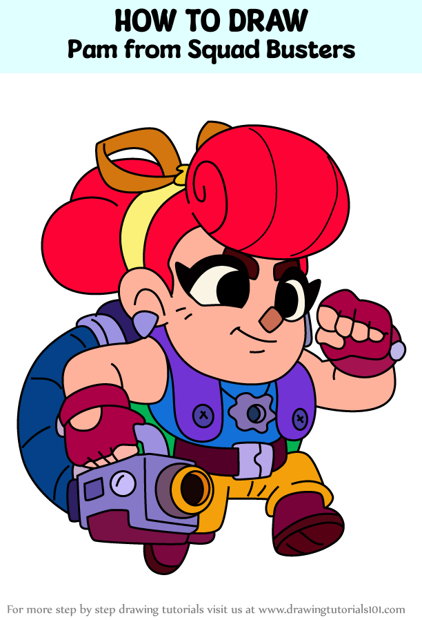 How to Draw Pam from Squad Busters (Squad Busters) Step by Step ...