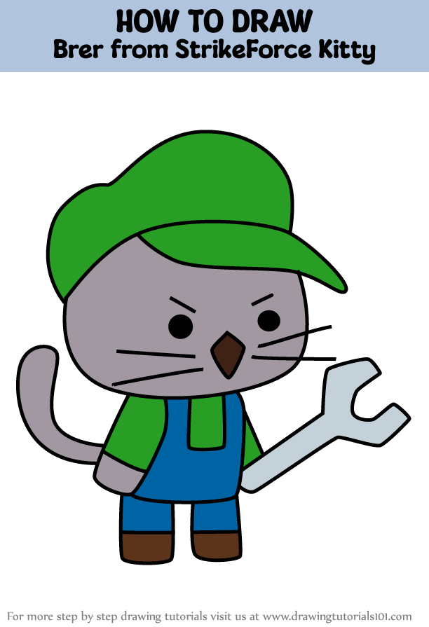 How to Draw Brer from StrikeForce Kitty (StrikeForce Kitty) Step by ...