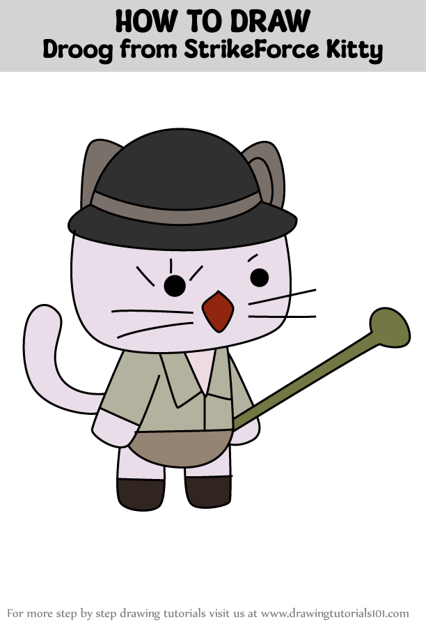 How to Draw Droog from StrikeForce Kitty (StrikeForce Kitty) Step by ...