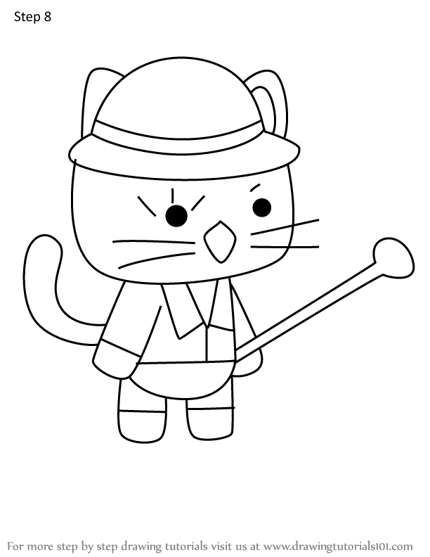 How to Draw Droog from StrikeForce Kitty (StrikeForce Kitty) Step by ...