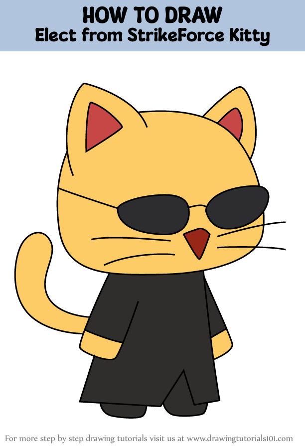 How to Draw Elect from StrikeForce Kitty (StrikeForce Kitty) Step by ...