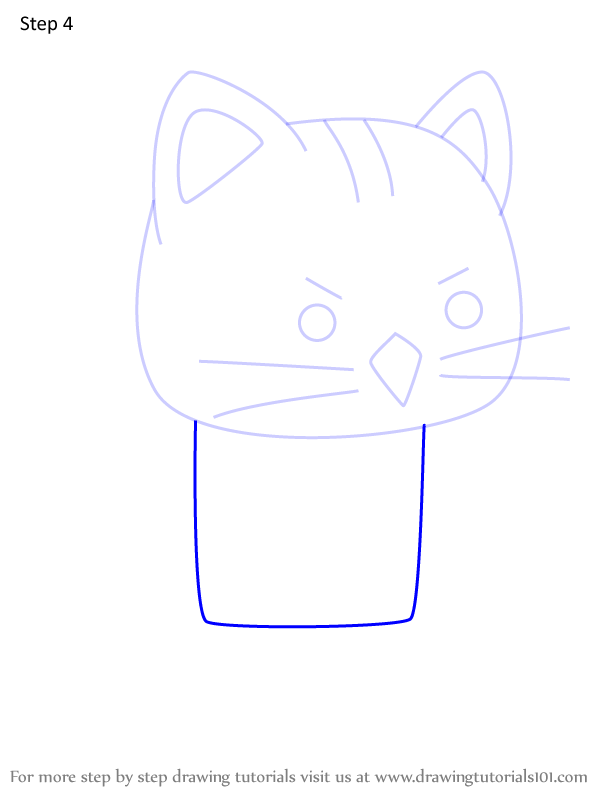 How to Draw Nya-Nya from StrikeForce Kitty (StrikeForce Kitty) Step by ...