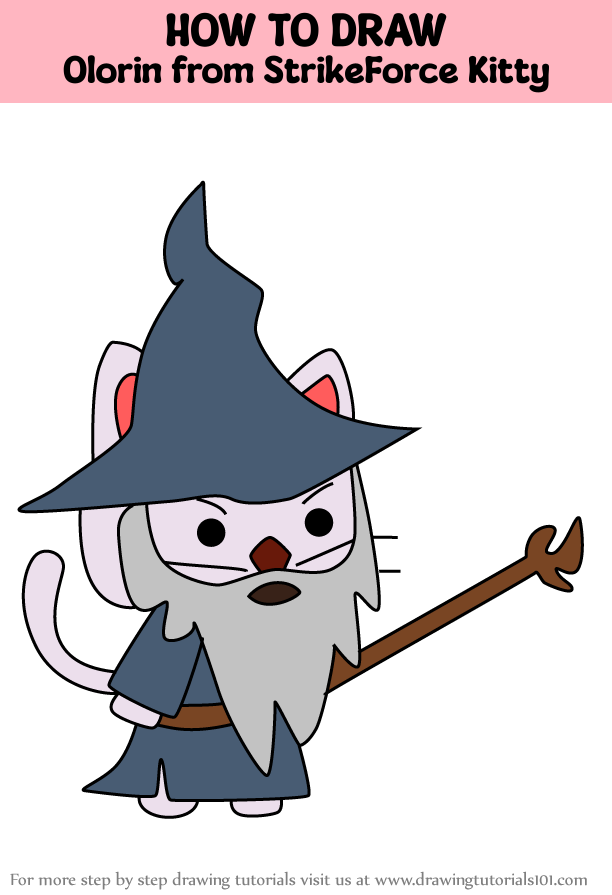 How to Draw Olorin from StrikeForce Kitty (StrikeForce Kitty) Step by ...