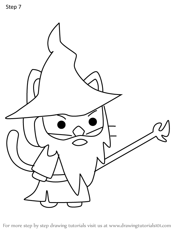 How to Draw Olorin from StrikeForce Kitty (StrikeForce Kitty) Step by ...