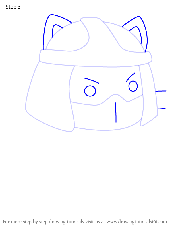 How to Draw Oroku saki from StrikeForce Kitty (StrikeForce Kitty) Step ...