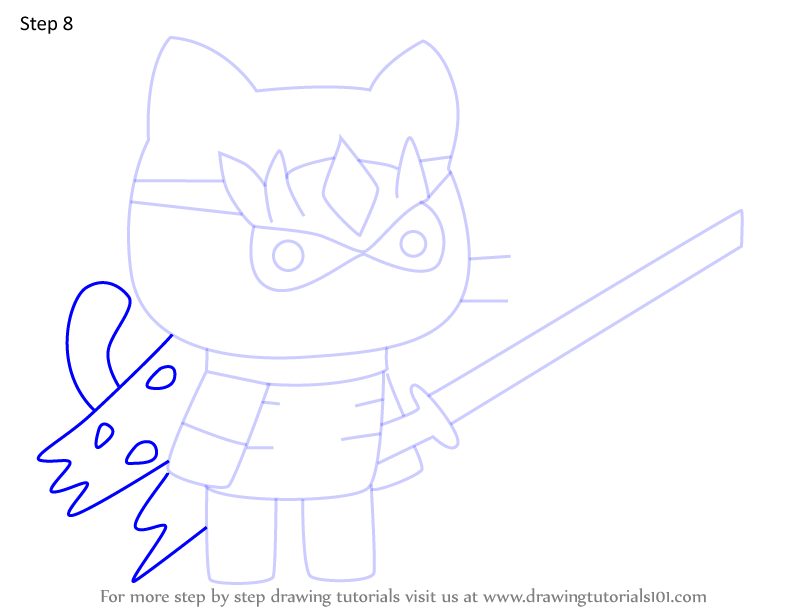 How to Draw Shadow from StrikeForce Kitty (StrikeForce Kitty) Step by ...