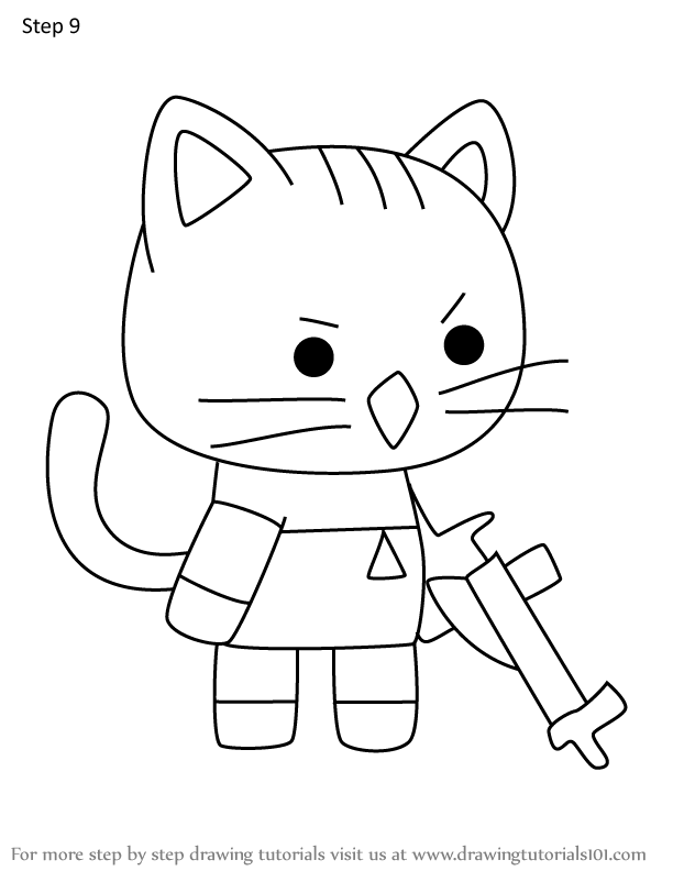 How to Draw Sirk from StrikeForce Kitty (StrikeForce Kitty) Step by ...