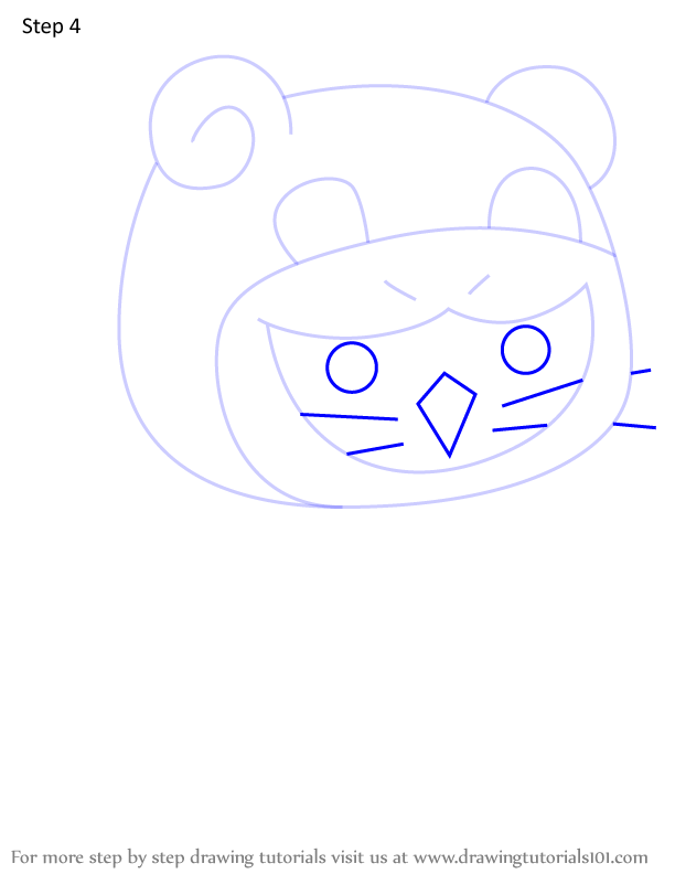 How to Draw Slowpoke from StrikeForce Kitty (StrikeForce Kitty) Step by ...