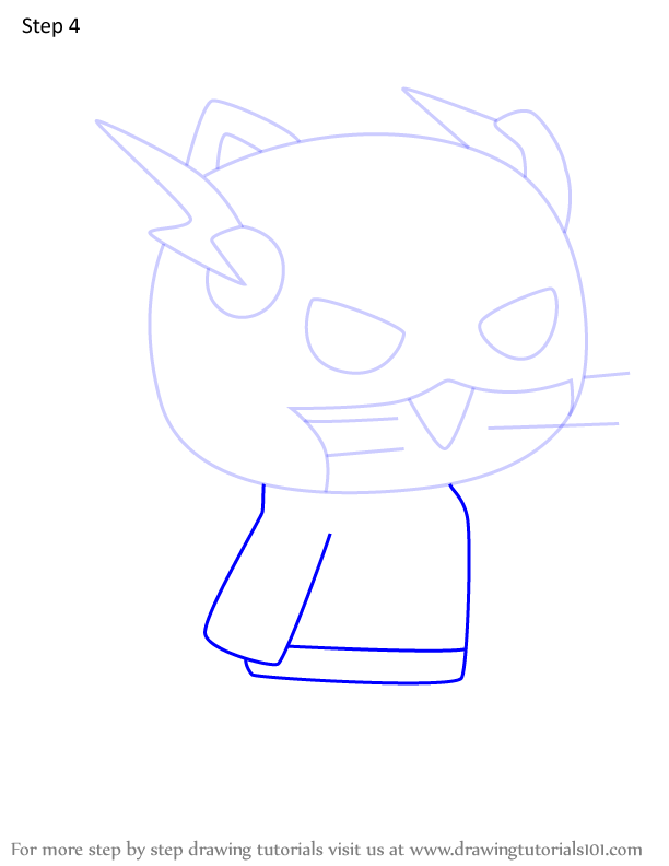 How to Draw Spark from StrikeForce Kitty (StrikeForce Kitty) Step by ...