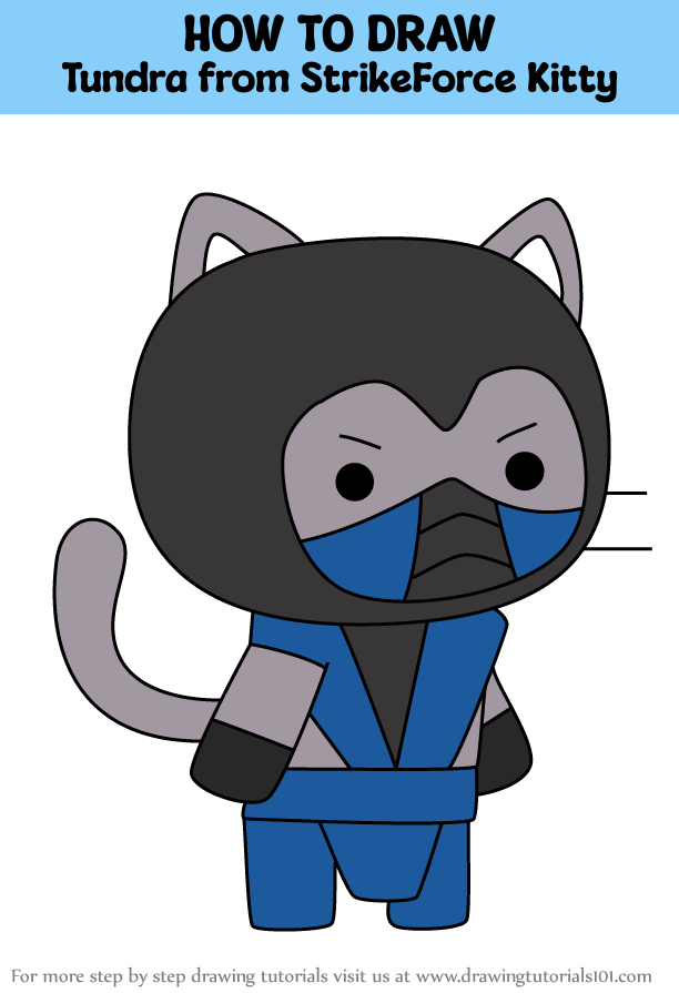 How to Draw Tundra from StrikeForce Kitty (StrikeForce Kitty) Step by ...