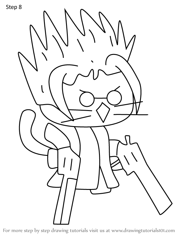 How to Draw Typhoon from StrikeForce Kitty (StrikeForce Kitty) Step by ...