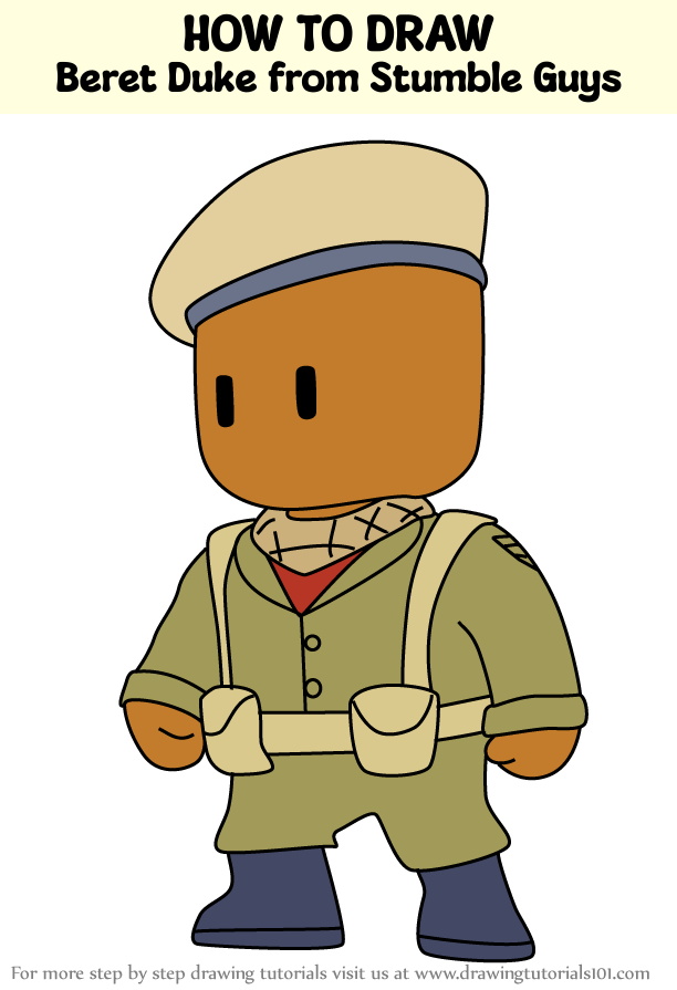 How to Draw Beret Duke from Stumble Guys (Stumble Guys) Step by Step ...