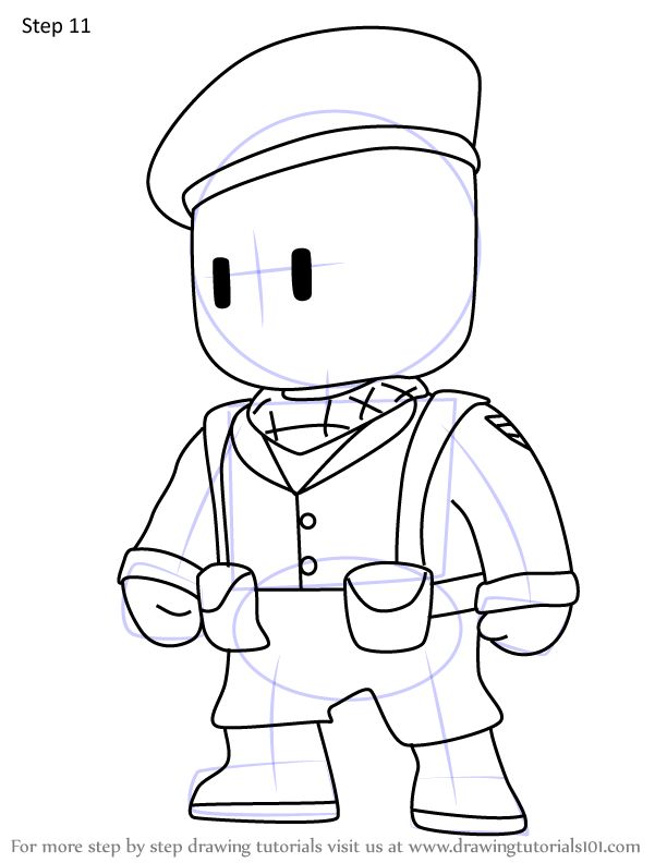 How to Draw Beret Duke from Stumble Guys (Stumble Guys) Step by Step ...