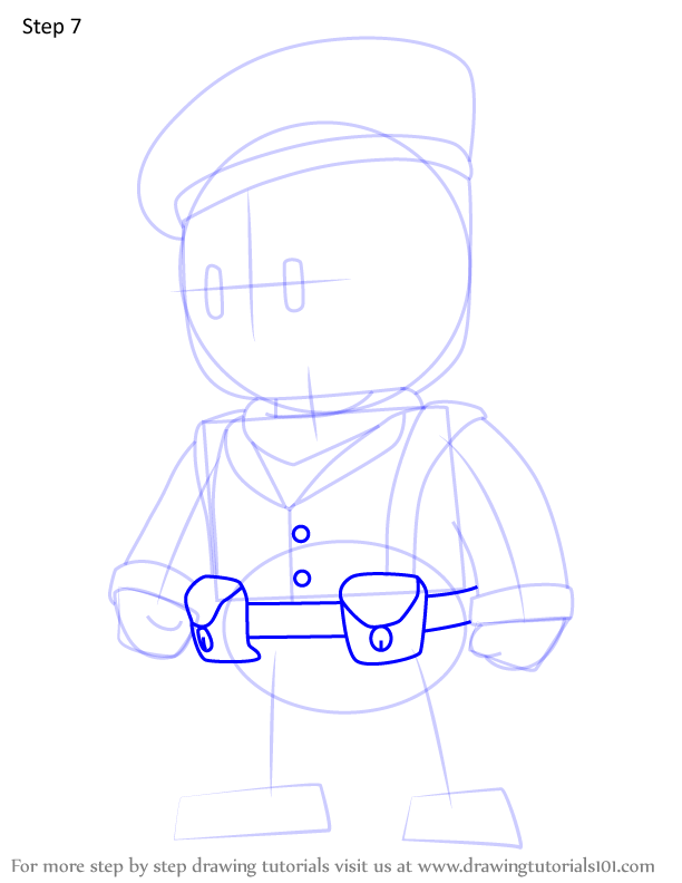 How to Draw Beret Flint from Stumble Guys (Stumble Guys) Step by Step ...