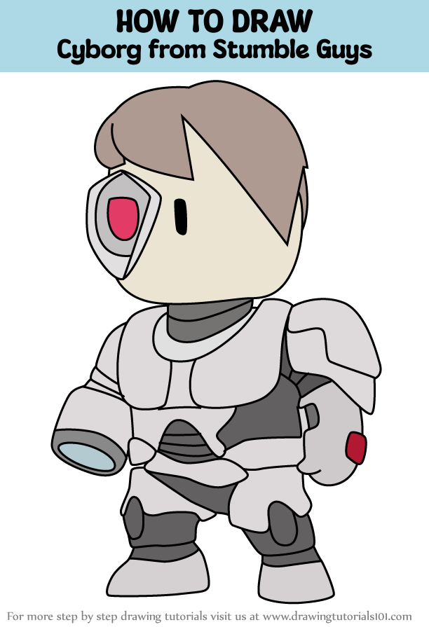 How to Draw Cyborg from Stumble Guys (Stumble Guys) Step by Step ...