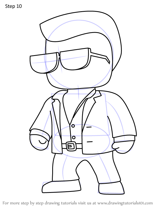 How to Draw Disco Dylan from Stumble Guys (Stumble Guys) Step by Step ...