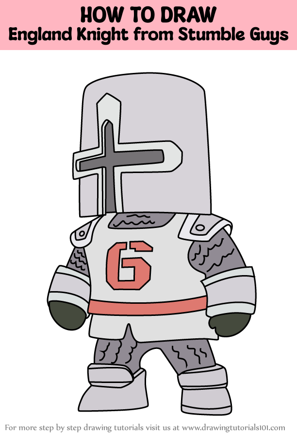 How to Draw England Knight from Stumble Guys (Stumble Guys) Step by ...