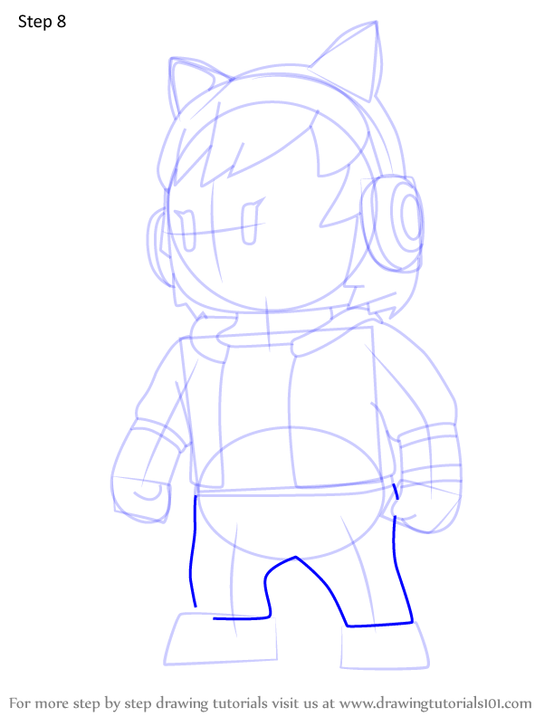 How to Draw Gamer Gina from Stumble Guys (Stumble Guys) Step by Step ...