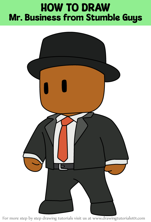 How to Draw Mr. Business from Stumble Guys (Stumble Guys) Step by Step ...