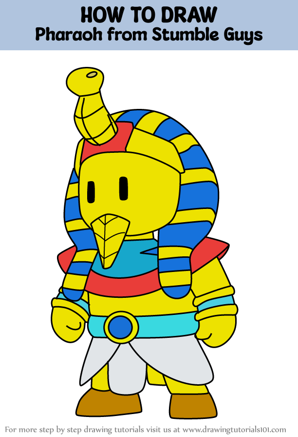 How to Draw Pharaoh from Stumble Guys (Stumble Guys) Step by Step ...