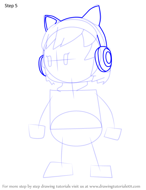 How to Draw Podcaster Mia from Stumble Guys (Stumble Guys) Step by Step ...