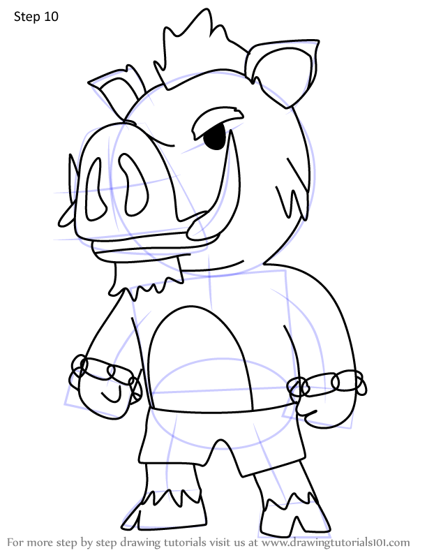 How to Draw Porkchop from Stumble Guys (Stumble Guys) Step by Step ...