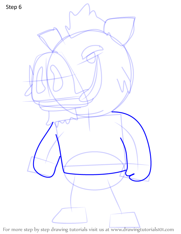 How to Draw Porkchop from Stumble Guys (Stumble Guys) Step by Step ...