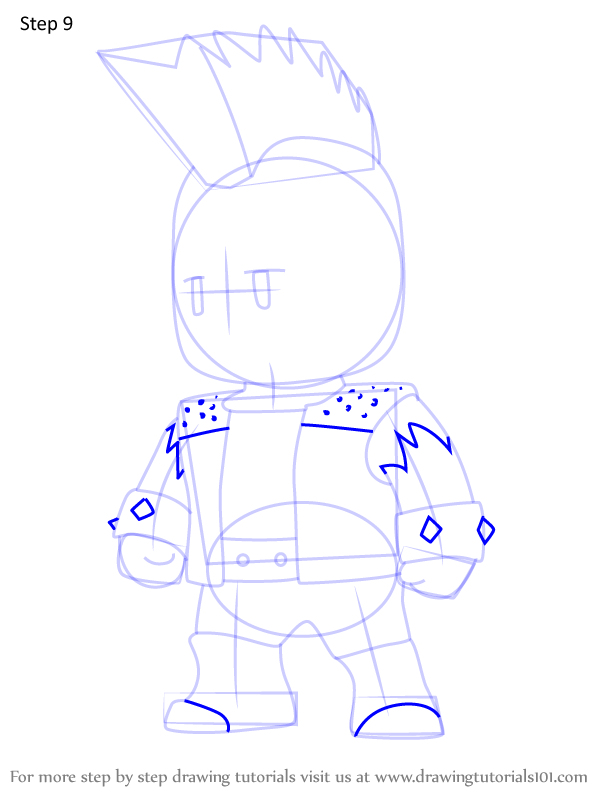 How to Draw Punk Dude from Stumble Guys (Stumble Guys) Step by Step ...