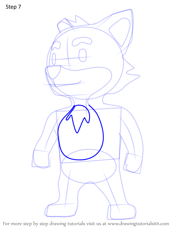 How to Draw Red Fox from Stumble Guys (Stumble Guys) Step by Step ...