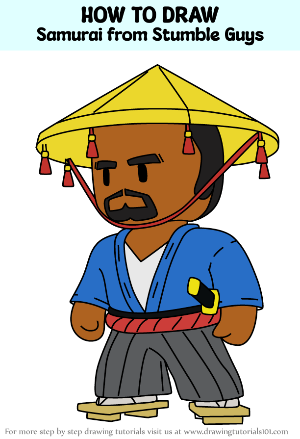 How to Draw Samurai from Stumble Guys (Stumble Guys) Step by Step ...