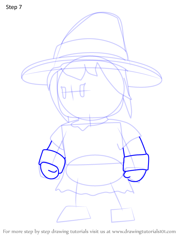 How to Draw Stumble Witch from Stumble Guys (Stumble Guys) Step by Step ...