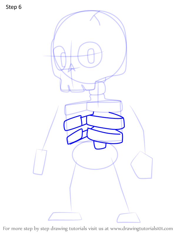 How to Draw Swamp Skeleton from Stumble Guys (Stumble Guys) Step by ...