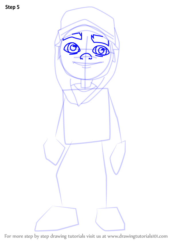 How to Draw Jake from Subway Surfers (Subway Surfers) Step by Step ...