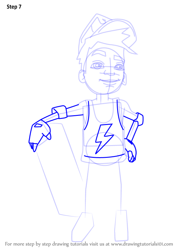How To Draw Jake From Subway Surfers