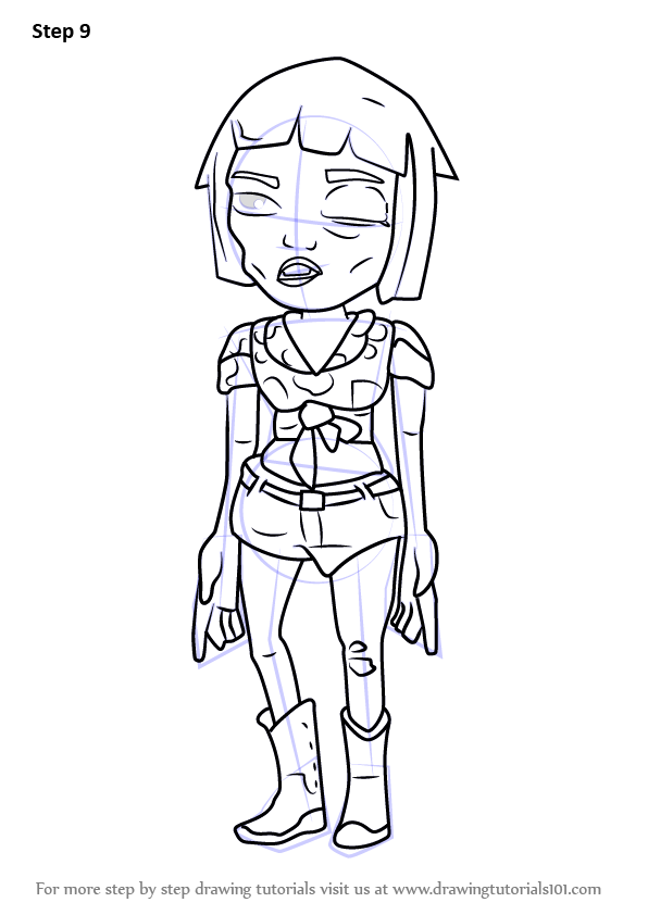 How to Draw Zoe from Subway Surfers (Subway Surfers) Step by Step ...