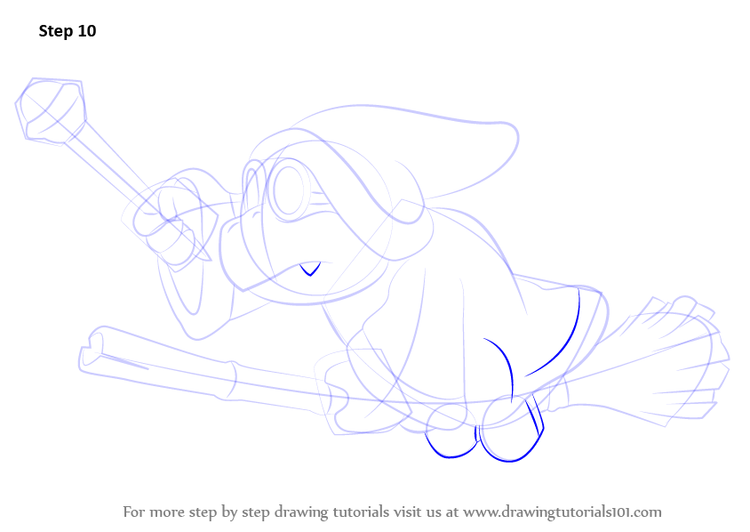 How to Draw Kamek from Super Mario (Super Mario) Step by Step ...