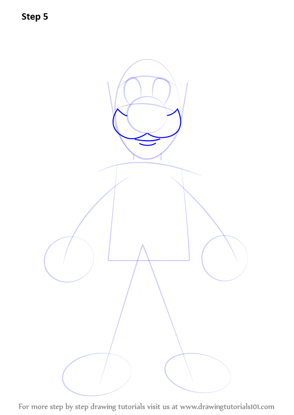 How to Draw Luigi from Super Mario (Super Mario) Step by Step ...