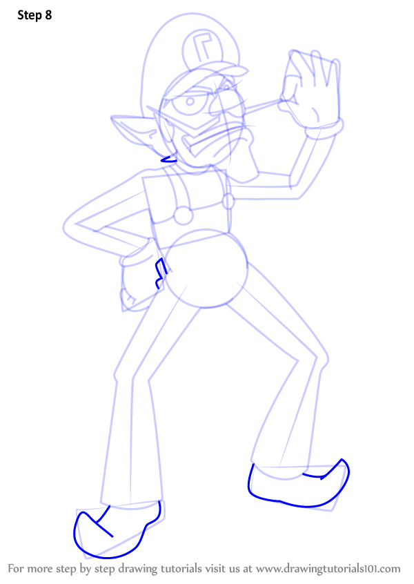 Waluigi Coloring Pages Baby Mario Mario Kart Coloring Page For Kids