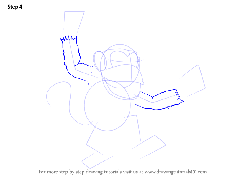 How to Draw Diddy Kong from Super Smash Bros (Super Smash Bros.) Step ...